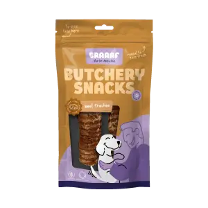 Braaaf Hondensnack Butchery Beef Trachea 85 gram
