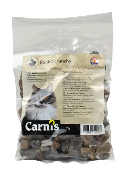 Carnis Kat Konijn Crunchy 75 gram